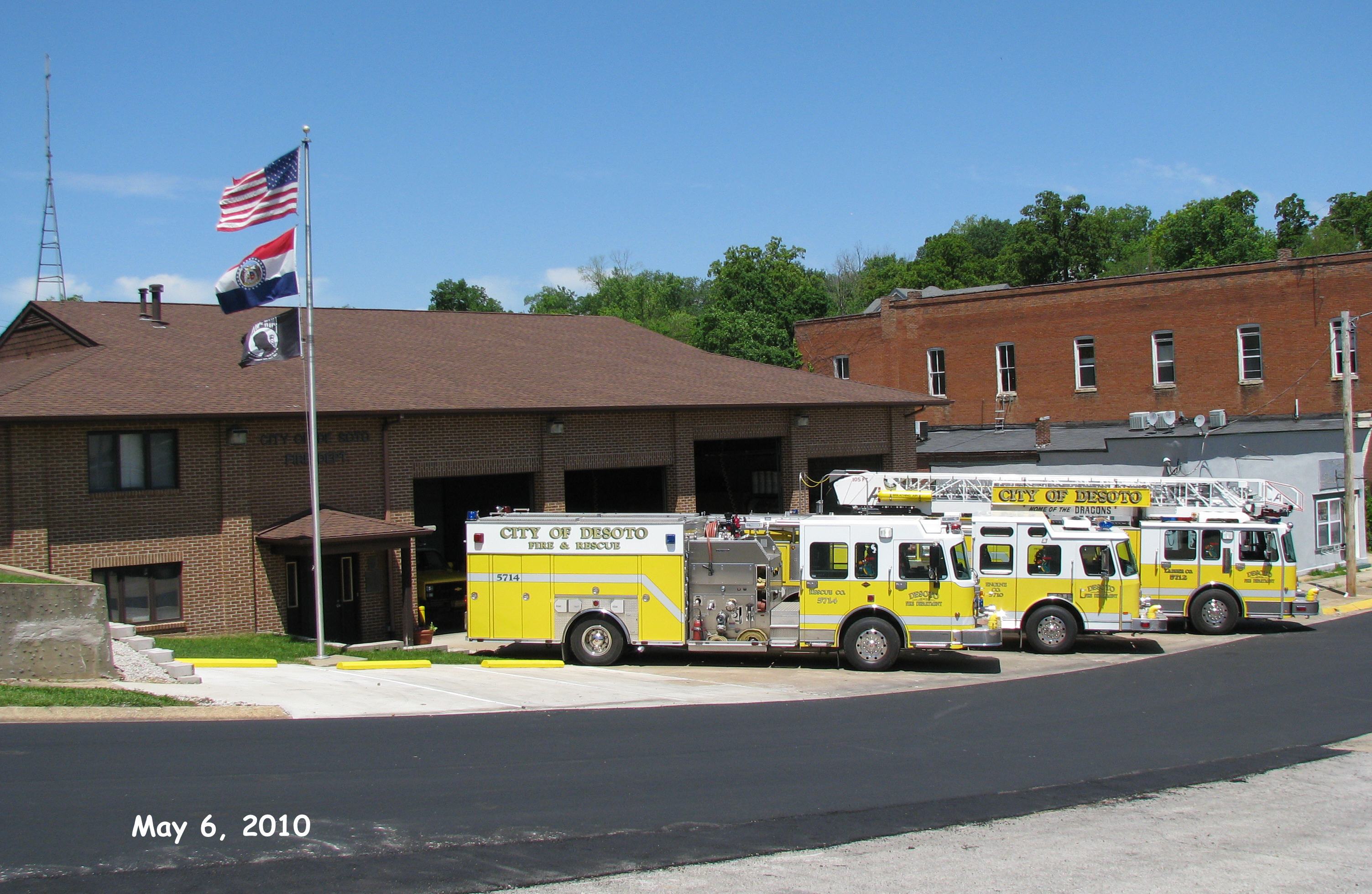 New Fire Dept Frontpage Photo – City of De Soto